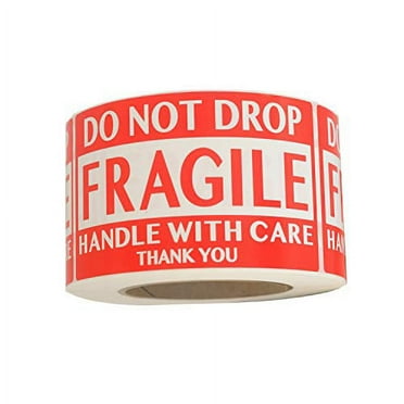 1 Roll 500 2 x 3 FRAGILE HANDLE WITH CARE Stickers Labels - Walmart.com