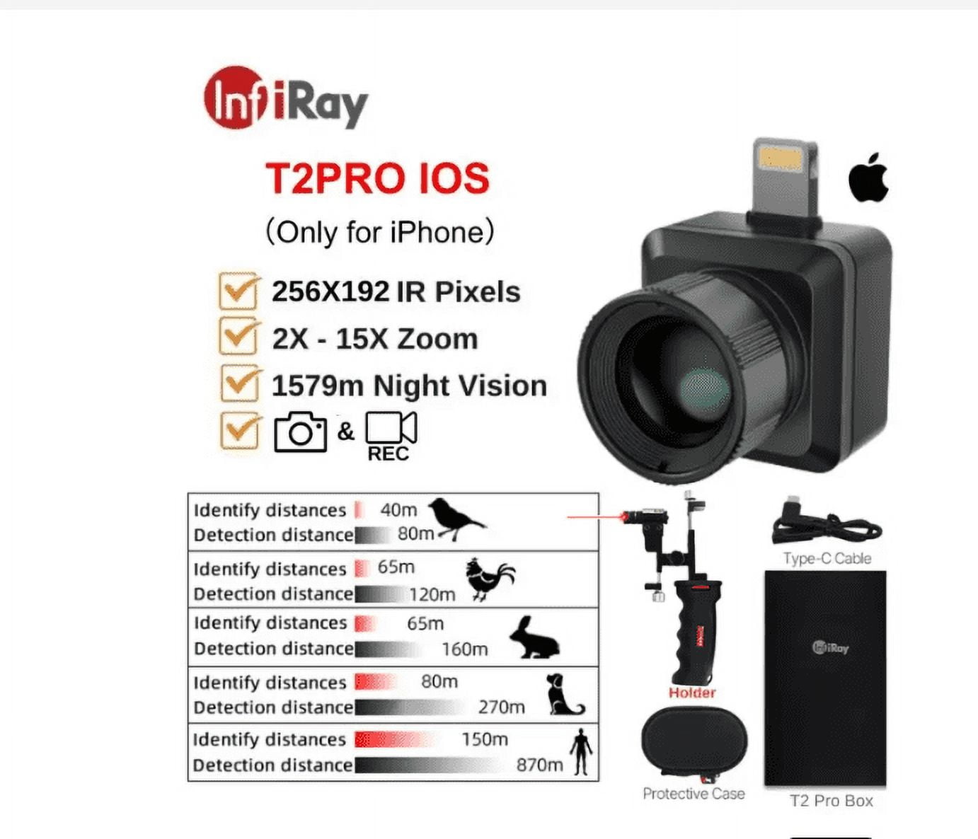 InfiRay T2 Pro Thermal Camera for iPhone Phone Infrared Thermal Imager ...