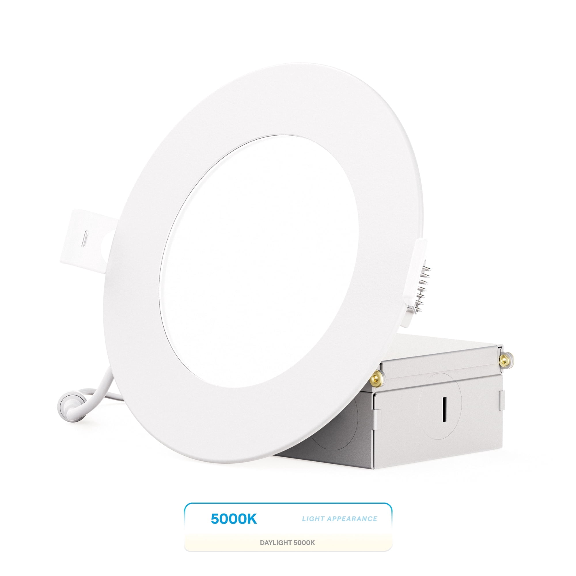 INFIBRITE 4 Inch 5000K Daylight 9W 750LM Thin LED Ceiling Light Kit ...