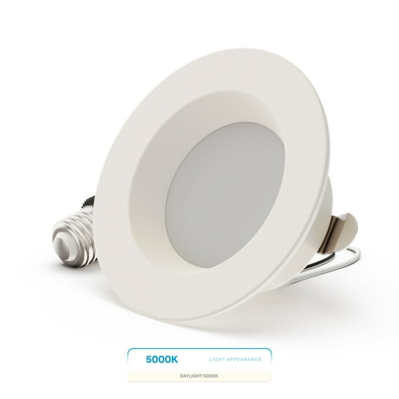 Infibrite 4" Recessed Retrofit LED Downlight, 5000K Daylight, Dimmable ...