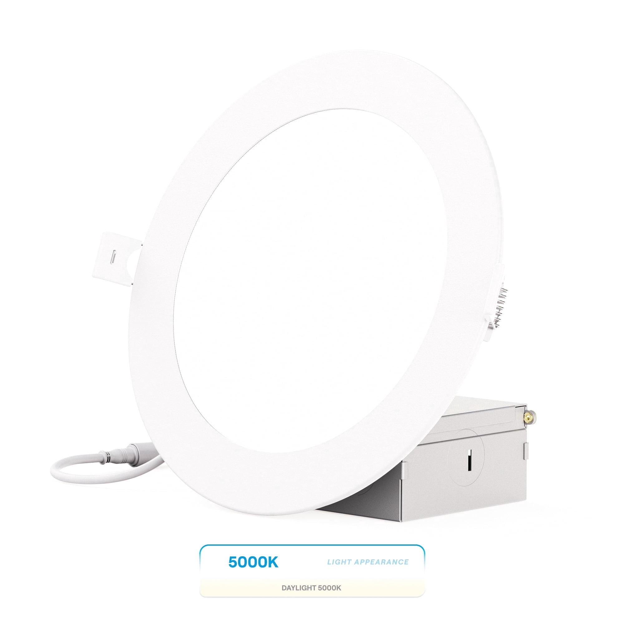 INFIBRITE 6 Inch 5000K Daylight 12W 1050LM Thin LED Ceiling Light Kit ...