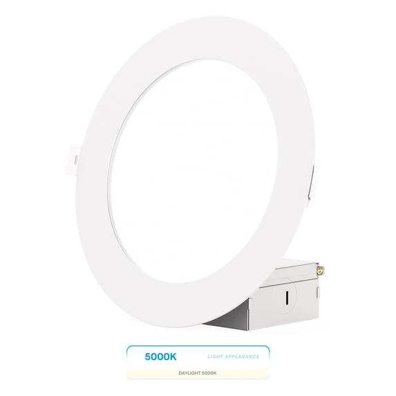 Infibrite 6 Inch Ultra-Thin Recessed LED Downlight, 12W 1,050LM, 5000K ...