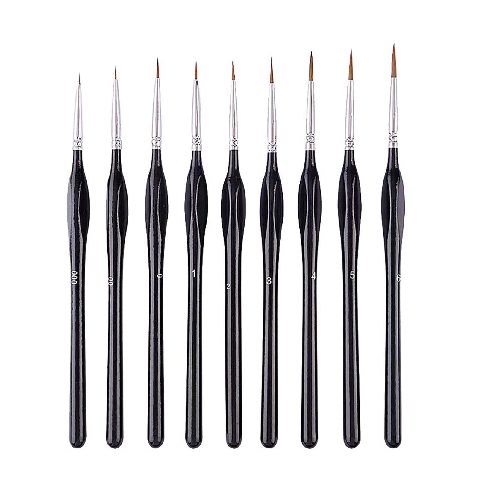 Infidev 11 PCS Paint Brush Set, Ultra Fine Three Sided Line Marker for ...