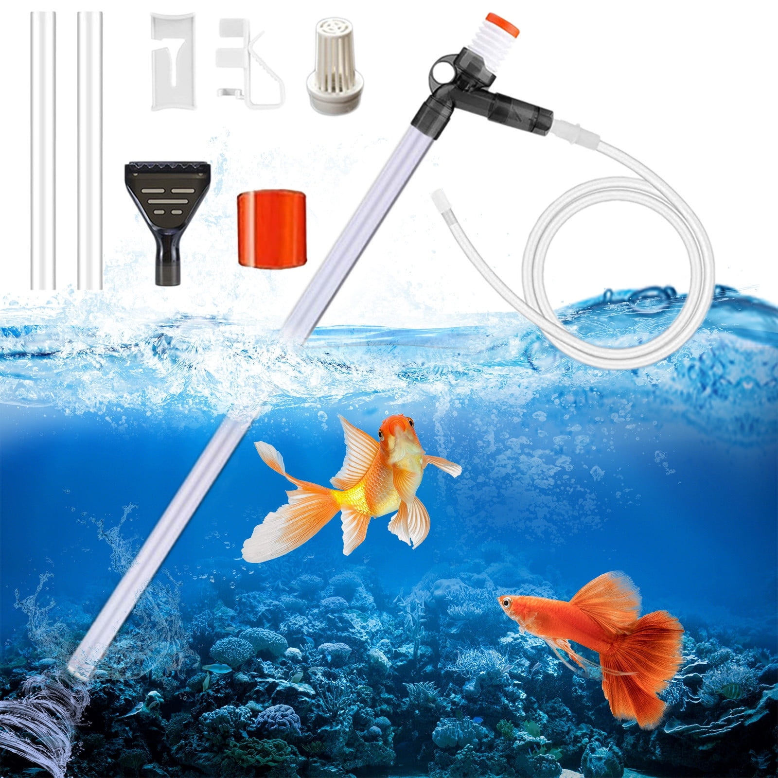 Infidev Aquarium Gravel Cleaner Multifunctional Automatic Siphon Vacuum ...