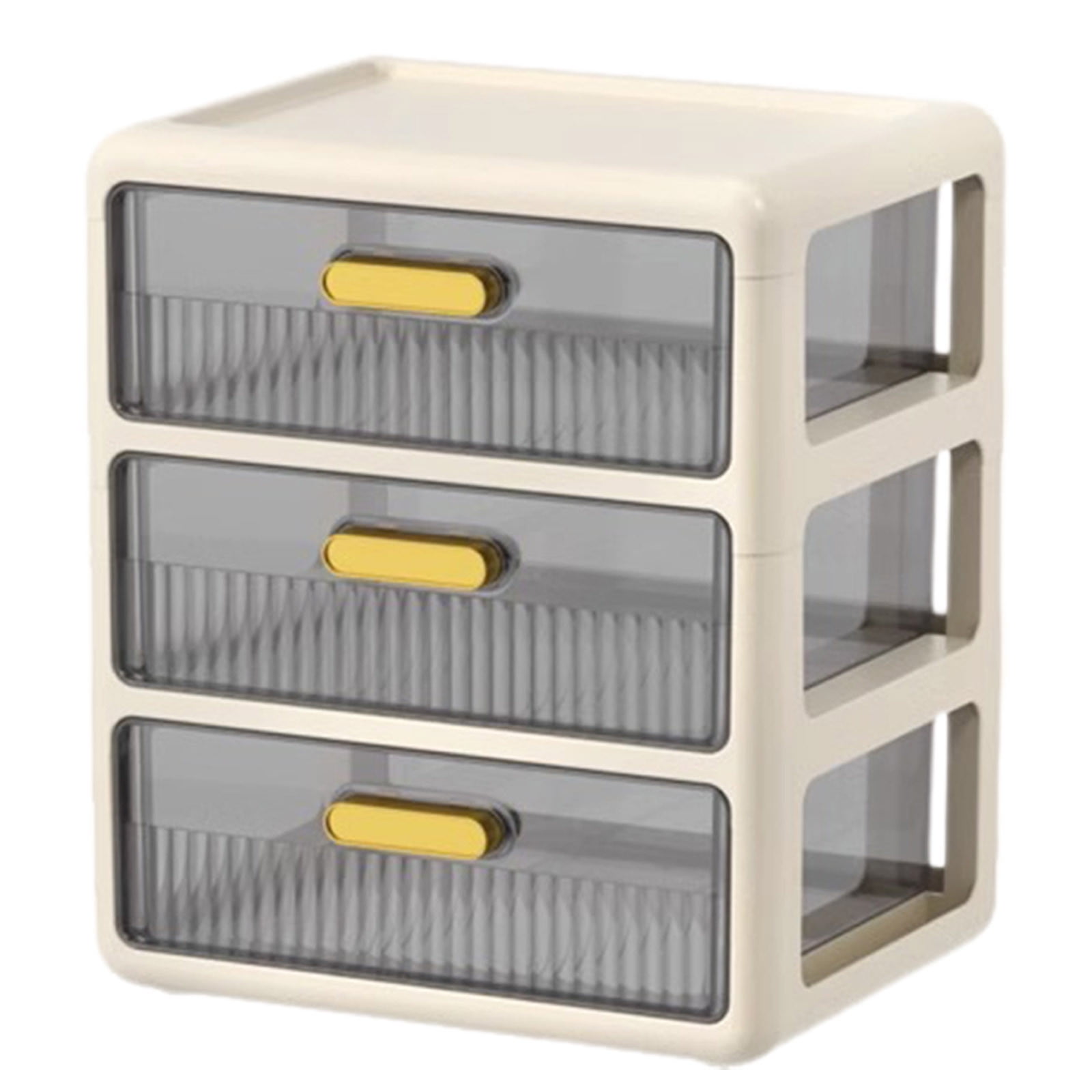 Infidev Desktop Storage Box Organizer with Drawers-Transparent Front ...