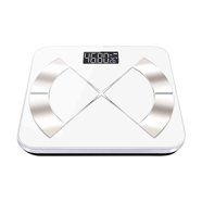 DMI Tempered Glass Digital Bathroom Scale with Large LCD Screen, Auto ...