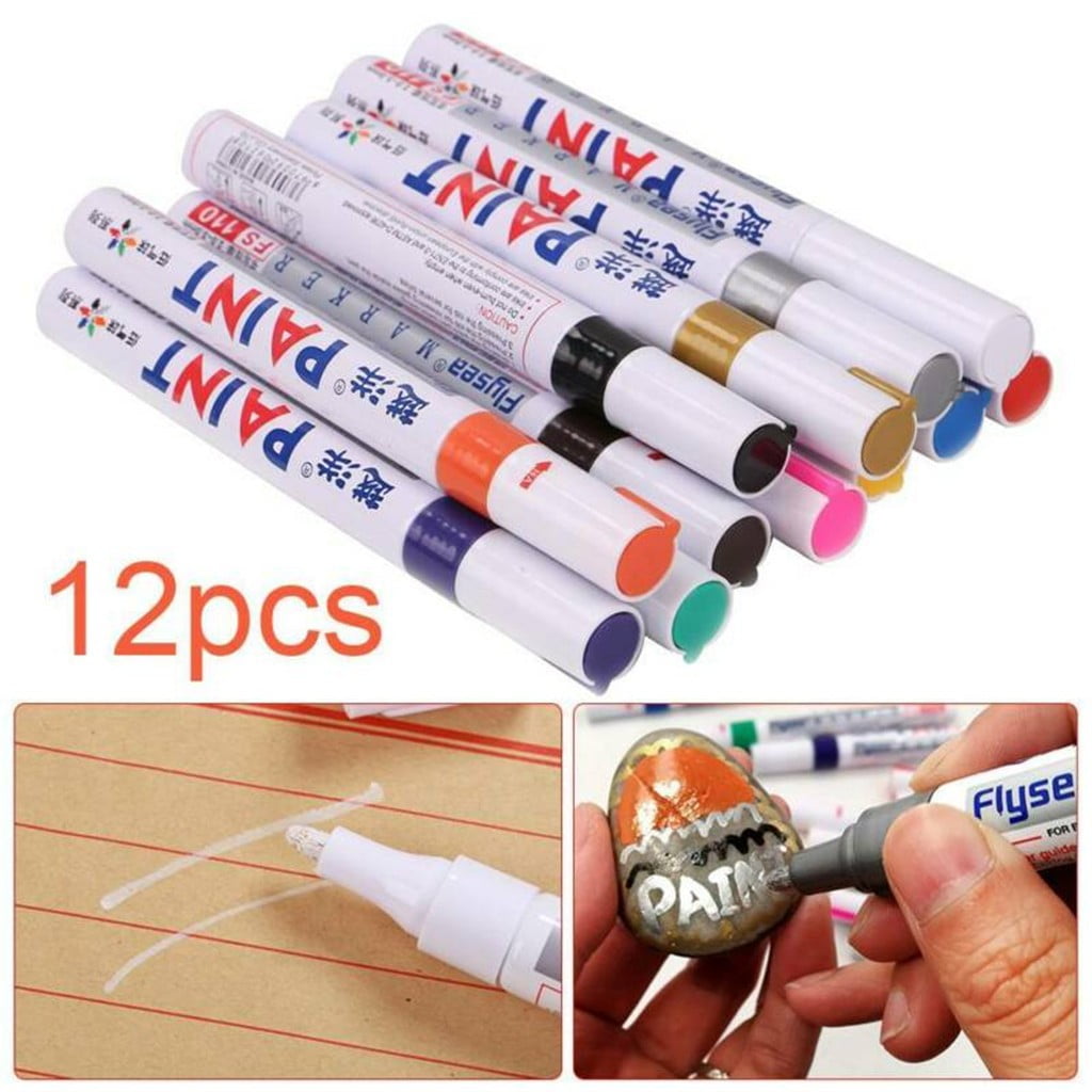 Infidev Fine Paint Oil-Based Marker Pens Set of 12 Colors, Metaland ...