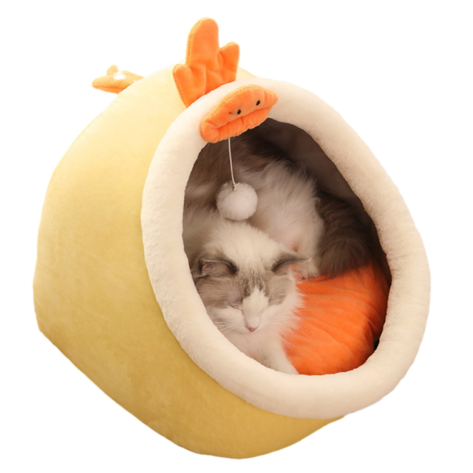 Infidev Foldable Cat Cave Bed, Multifunctional Indoor Cat House with ...