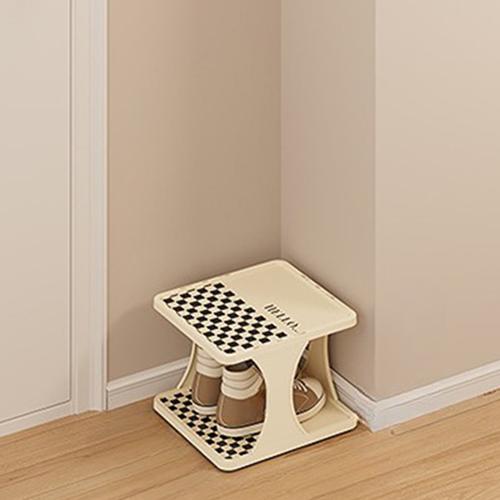 Infidev Foldable Shoe Rack Shoe Organizers for Closet Plastic Shoe ...