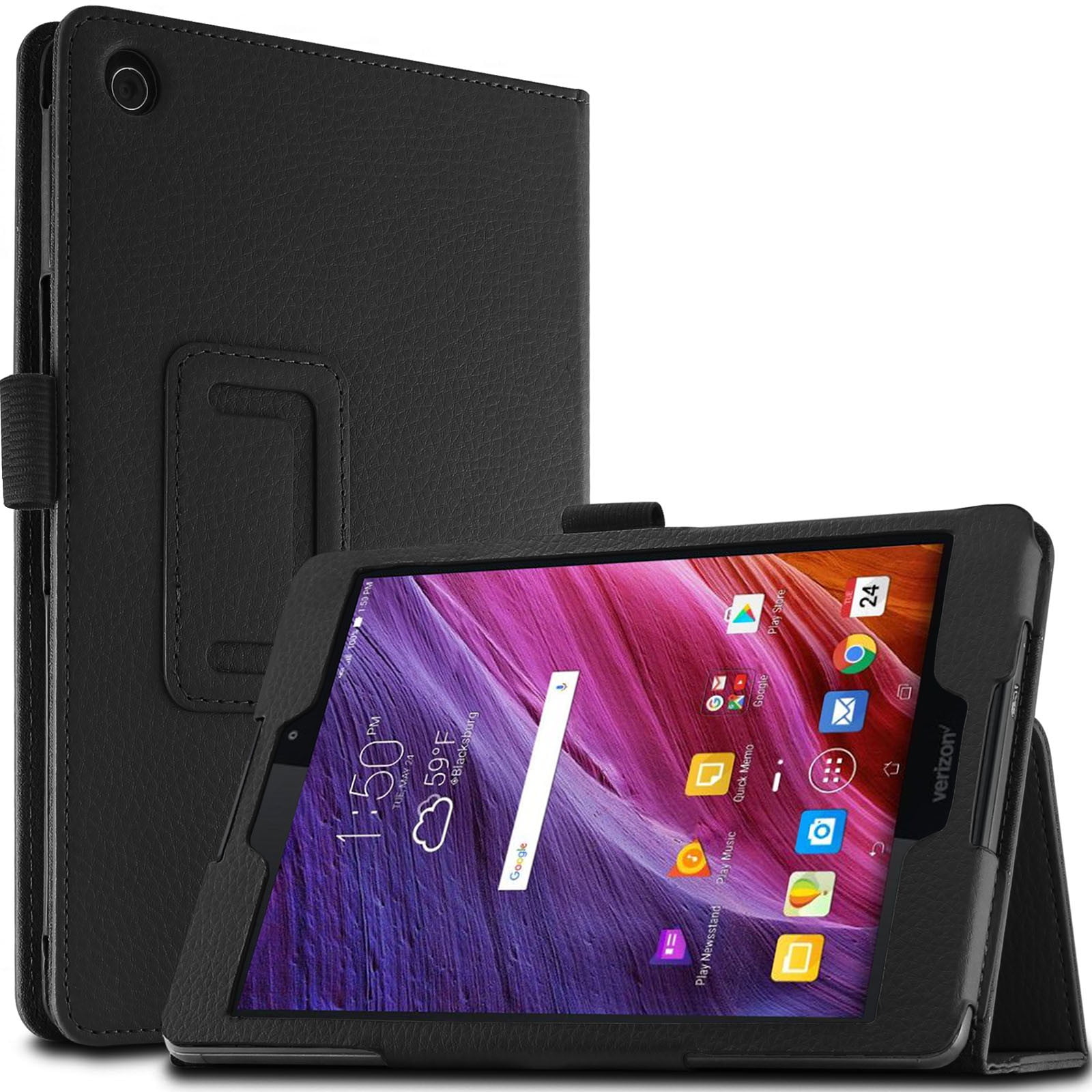Infiland Folio PU Leather Smart Cover Case For 2016 ASUS ZenPad Z8 ...