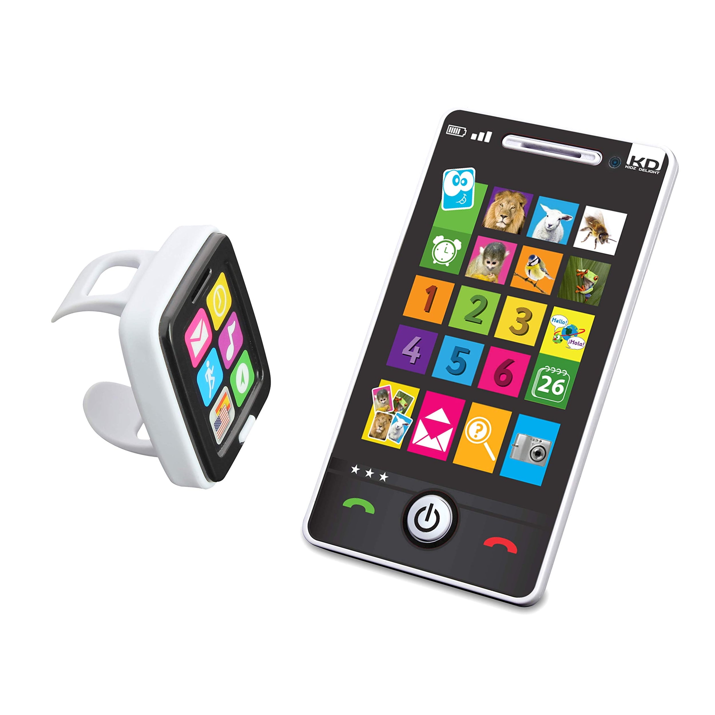 Infini Fun My First Toy Smartphone and Watch Set with Realistic Lights ...