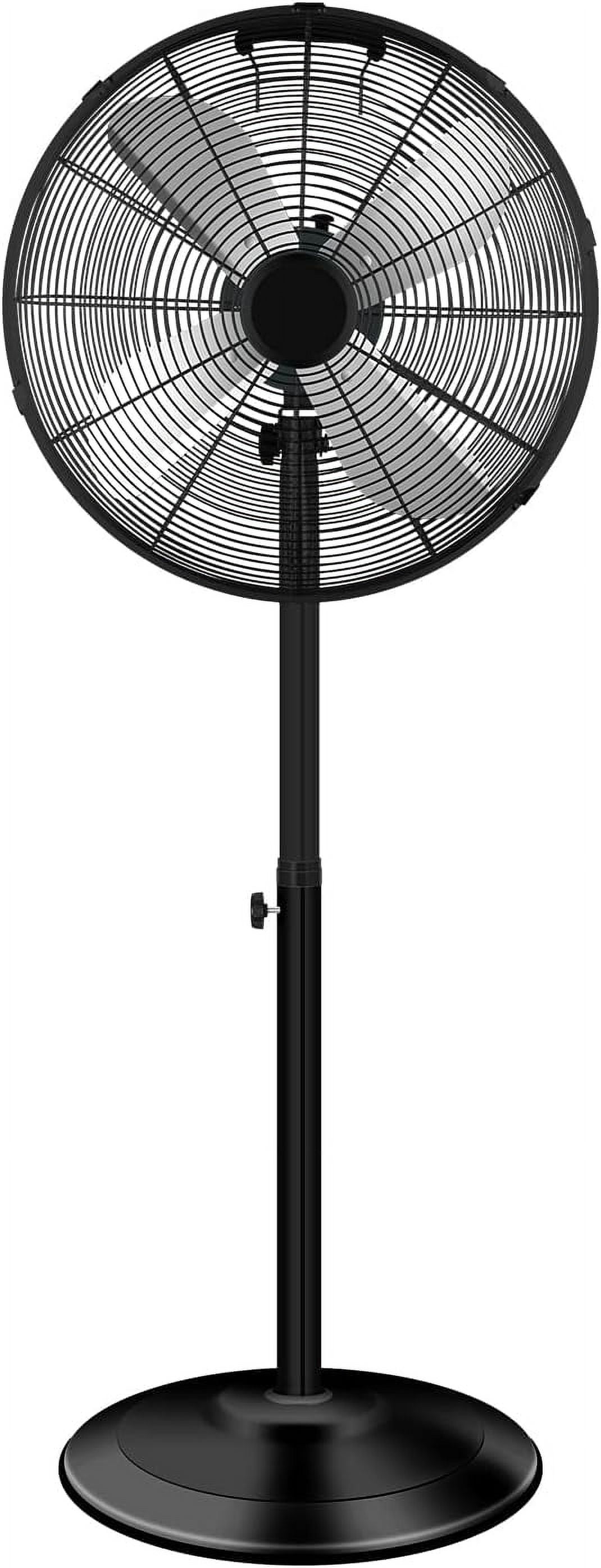 InfiniPower 16" High Velocity Stand Fan, Adjustable Heights, 75 ...