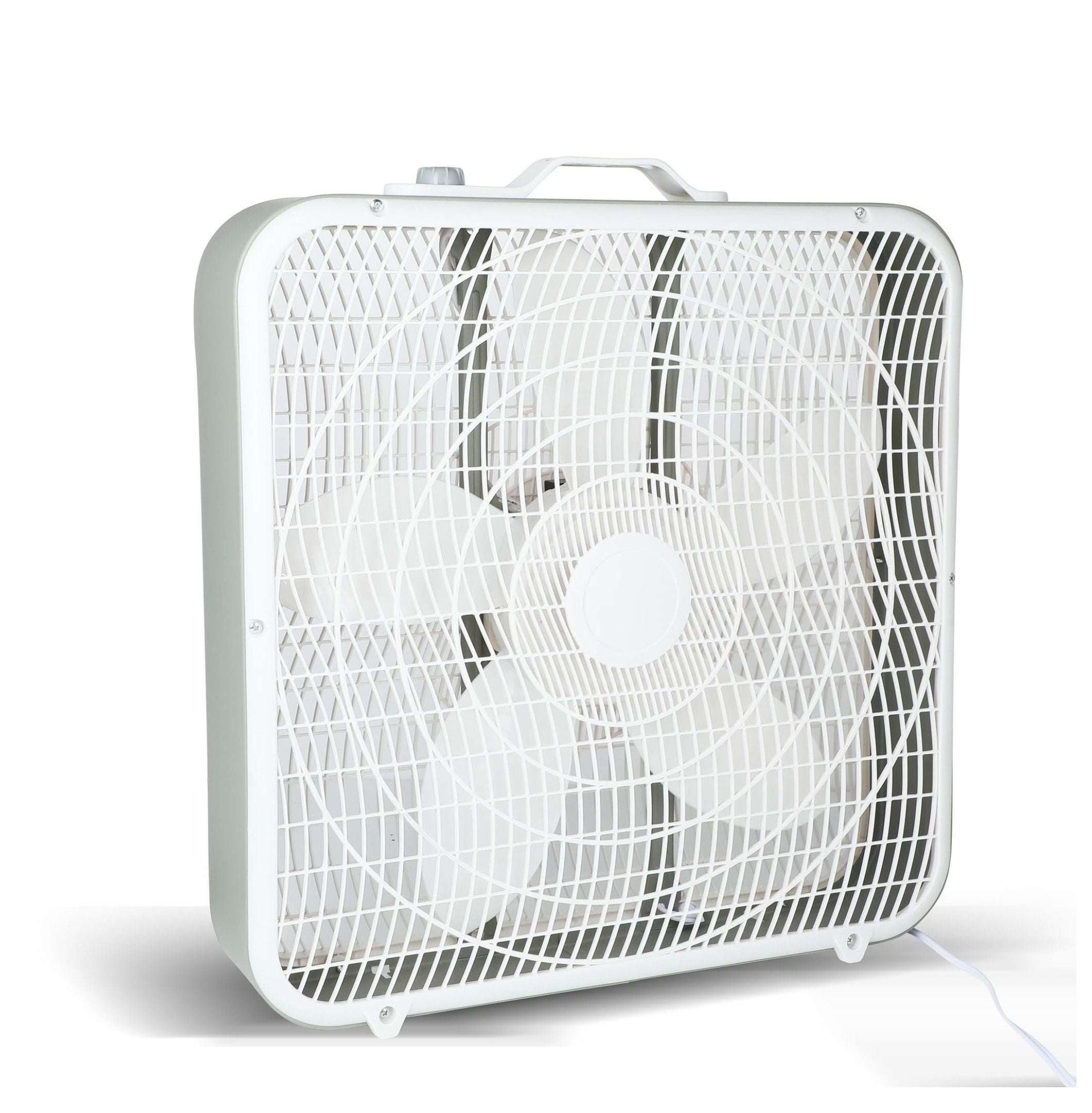 InfiniPower 20'' Box Fan, 3-Speed Cooling Table Fan with Aerodynamic ...