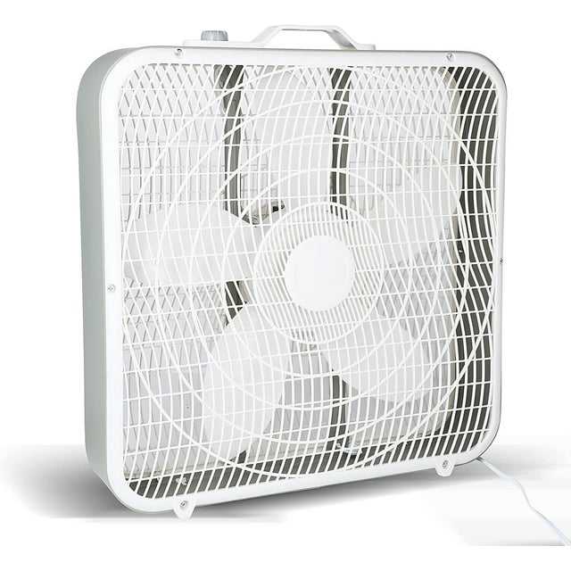 InfiniPower 20" Classic Box Fan with Weather-Resistant Motor, 3 Speeds ...