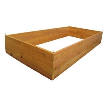 Infinite Cedar RB4x8x16.5 Deep Root Cedar Raised Garden Bed, 4 ft. x 8 ...