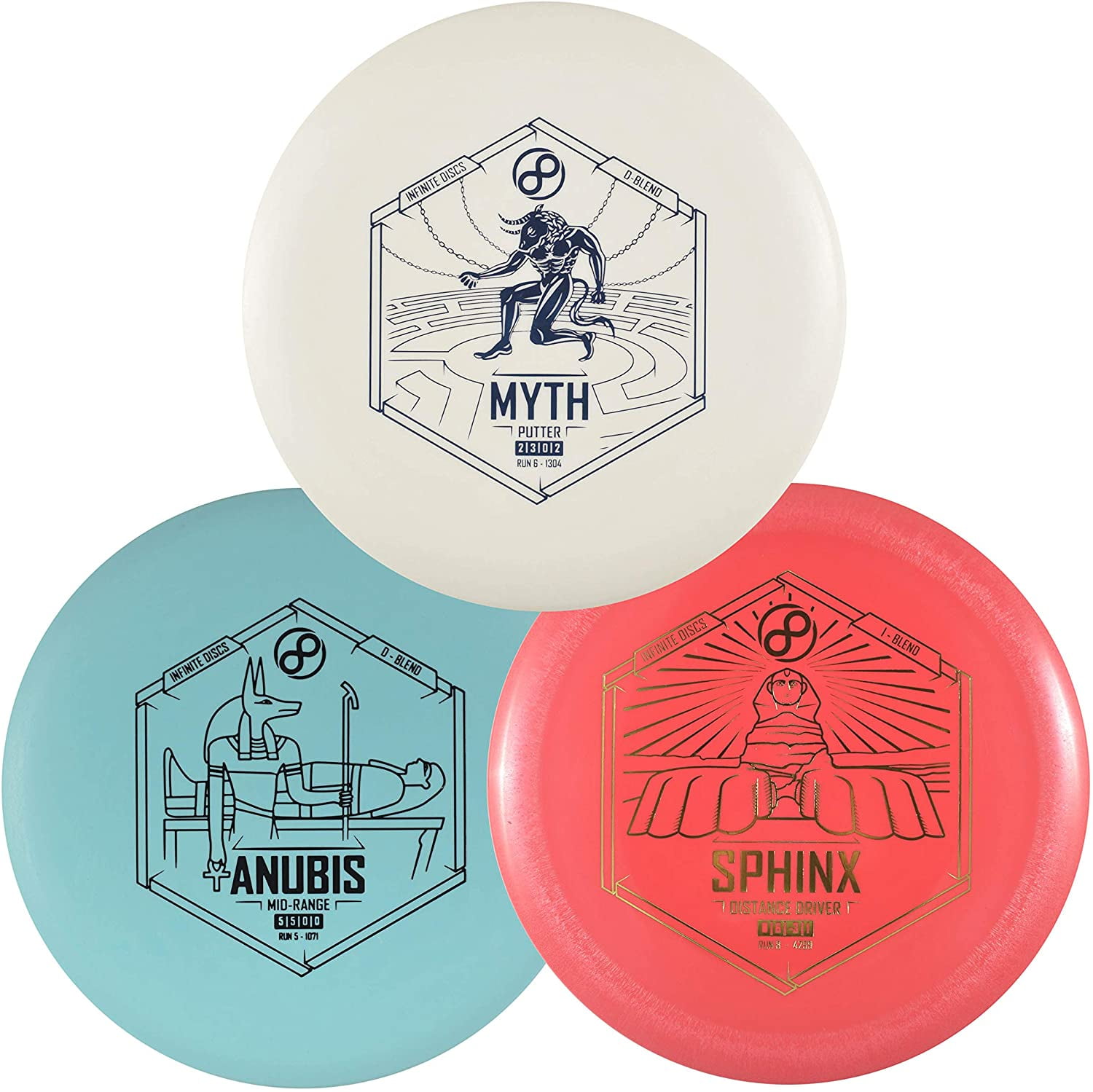 Infinite Discs Disc Golf 3 Disc Starter Set - Walmart.com