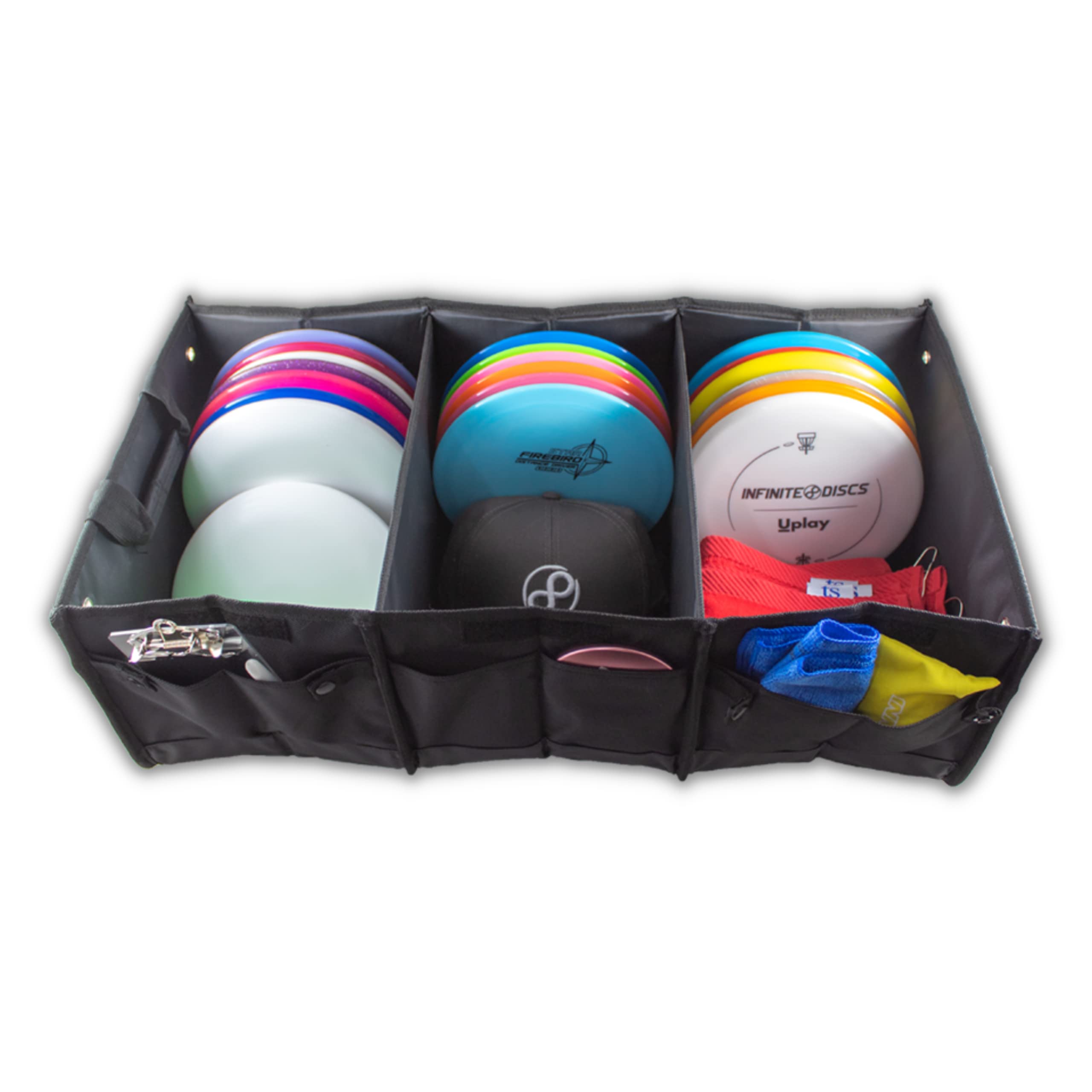 Infinite Discs Disc Golf Tote and Trunk Organizer for Bulk Disc Storage ...