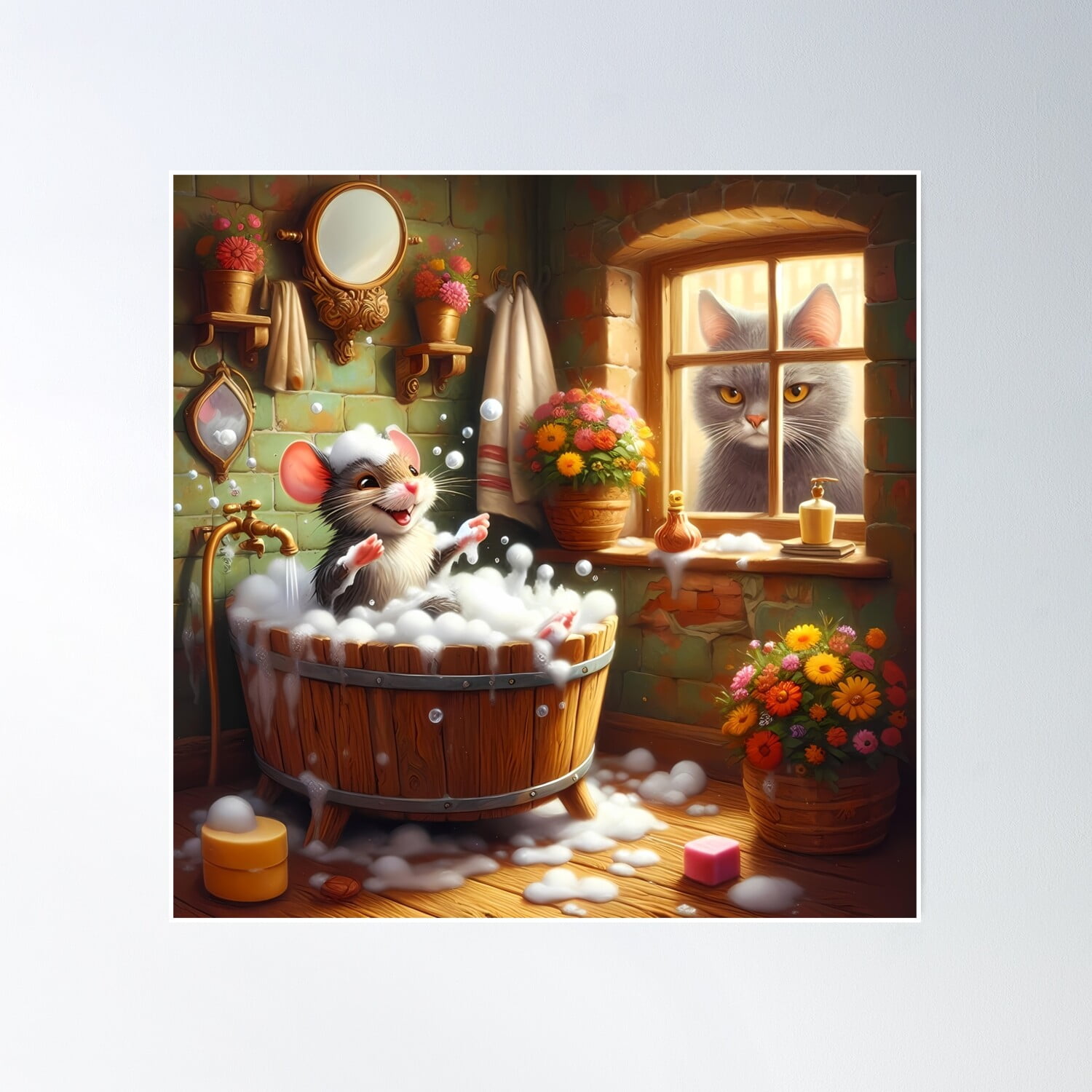 Infinite Moon Phases Poster Wall Art, Modern Wall Decor, 24x24 UNFRAMED ...