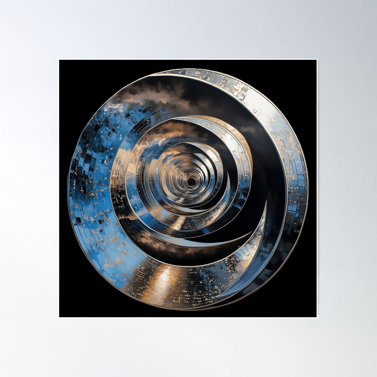 Infinite Reflections Â€“ A Surreal Journey Through Mirrors Poster Wall ...