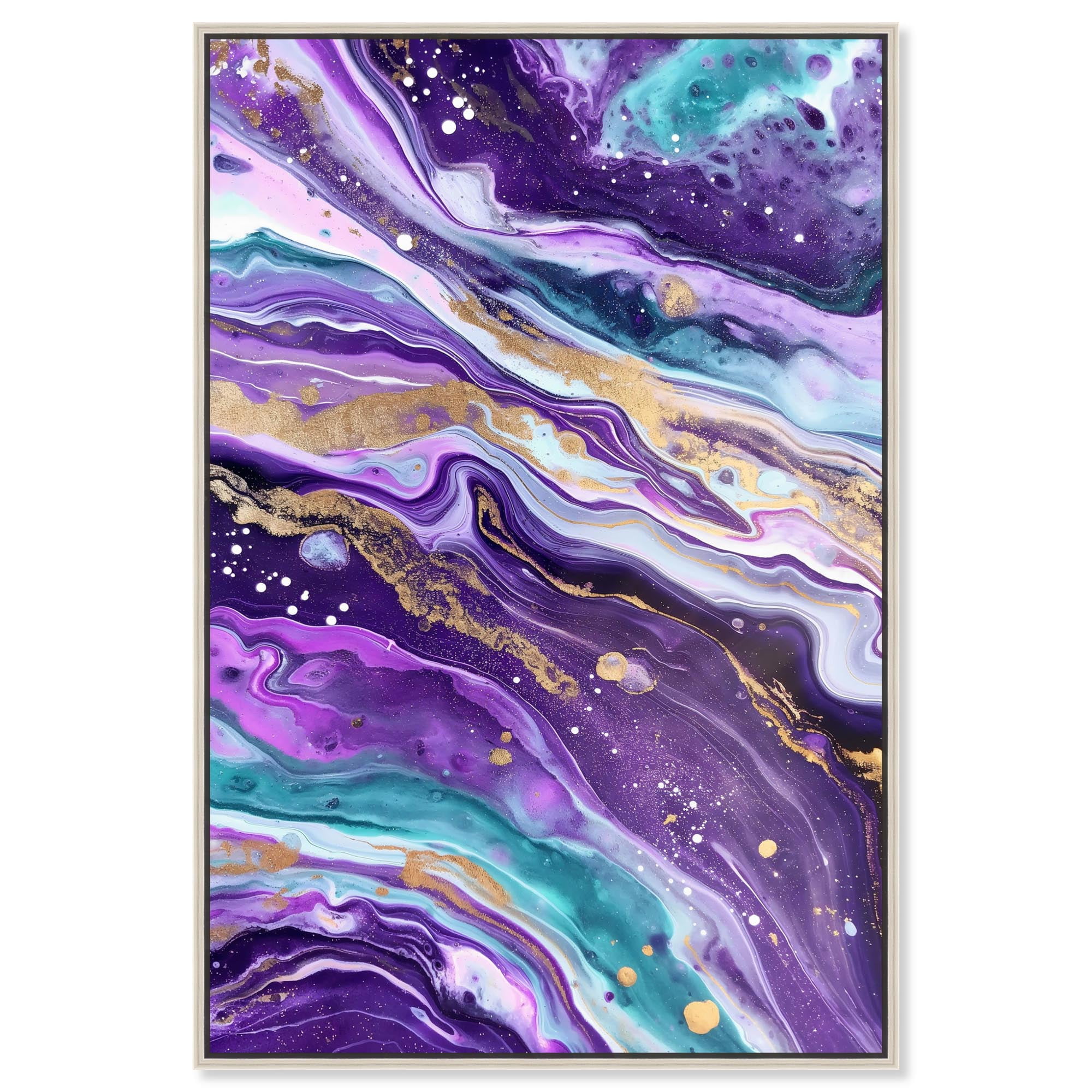 Infinite Space Canvas Geode Wall Art by Art Remedy, Silver Frame, 24" x ...