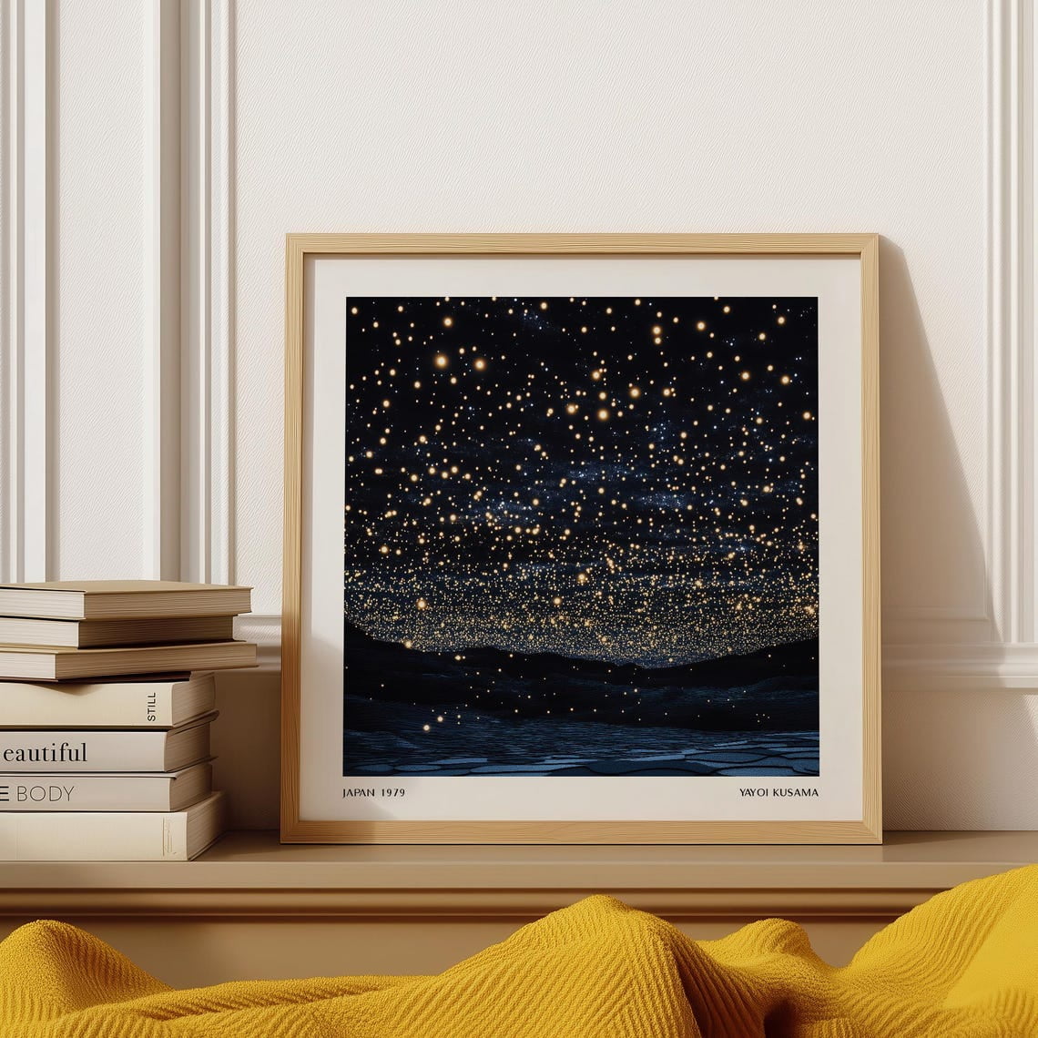 Infinite Stars Night Sky Wall Art Yayoi Kusama Inspired Starry Poster ...