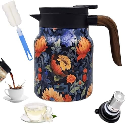 Infinite Teapot, Infinite Vintage Floral Pattern Teapot – Built-In ...