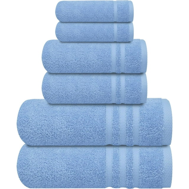 Infinitee Xclusives 6-Piece Turkish Cotton Bathroom Towels Set ...