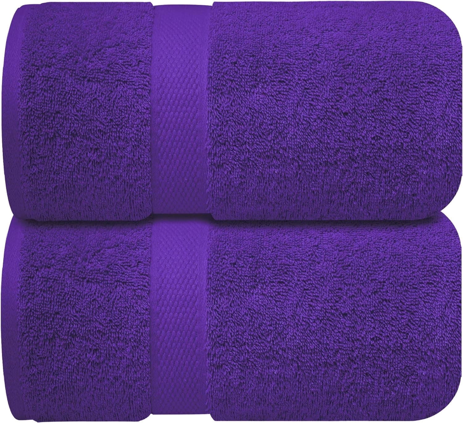 Infinitee Xclusives Premium Purple Bath Sheets Towels for Adults - Pack ...
