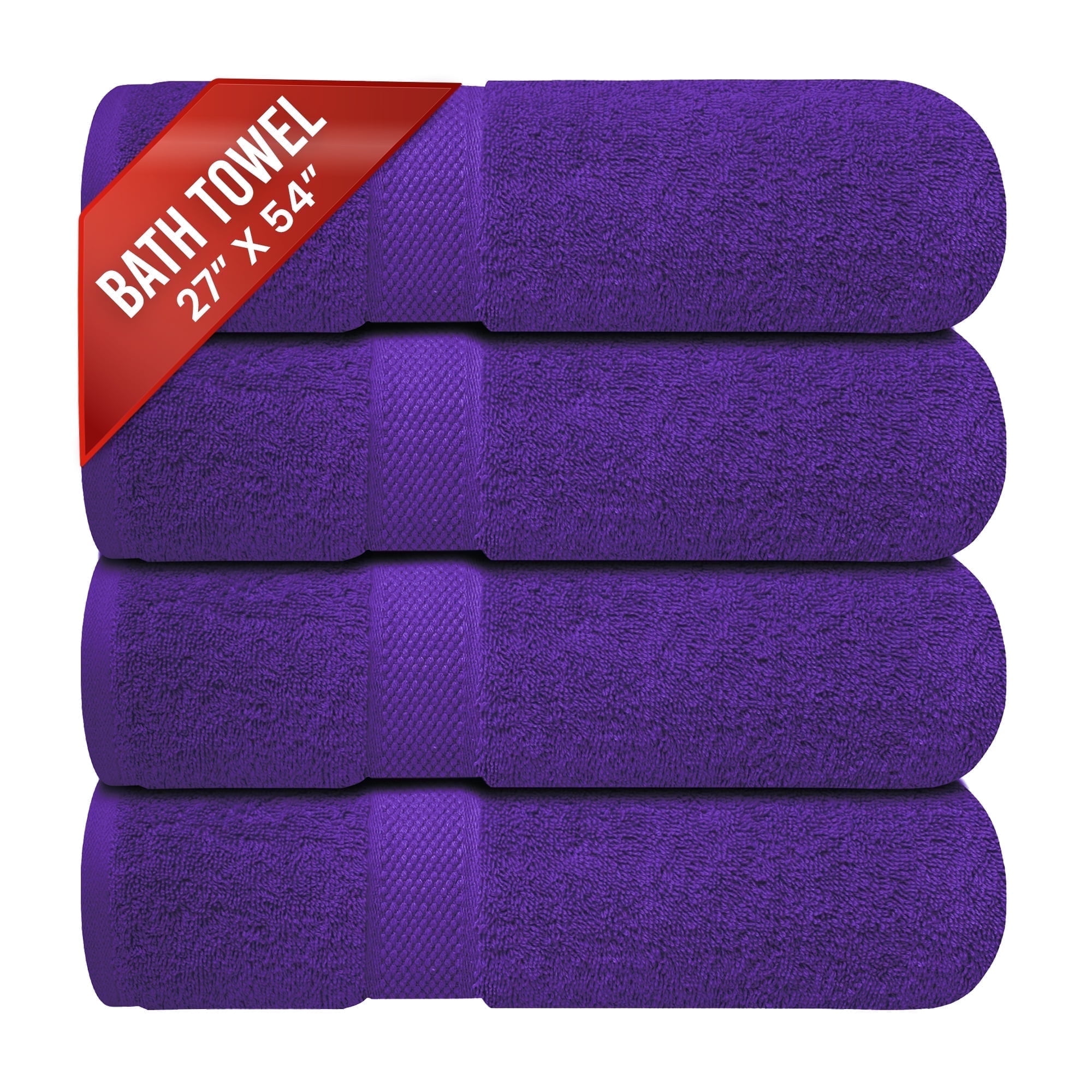 Free Shipping! Infinitee Xclusives Premium Purple Bath Towels, 27x54 ...