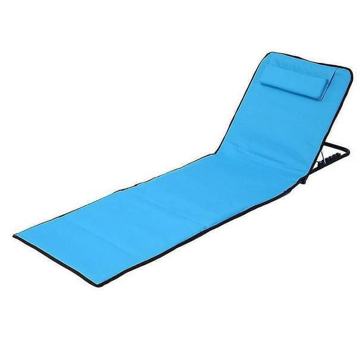 Infinitely Adjustable Living Beach Chair with Comfort Foam Filled ...