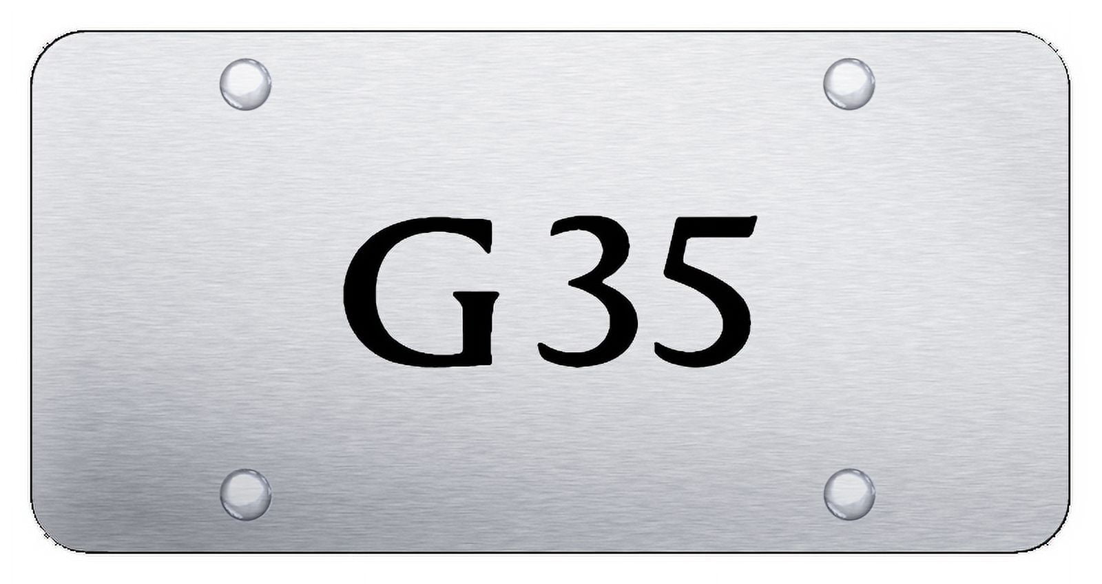 Infiniti G35 Laser Etched Logo License Plate (Brushed Chrome) - Walmart.com