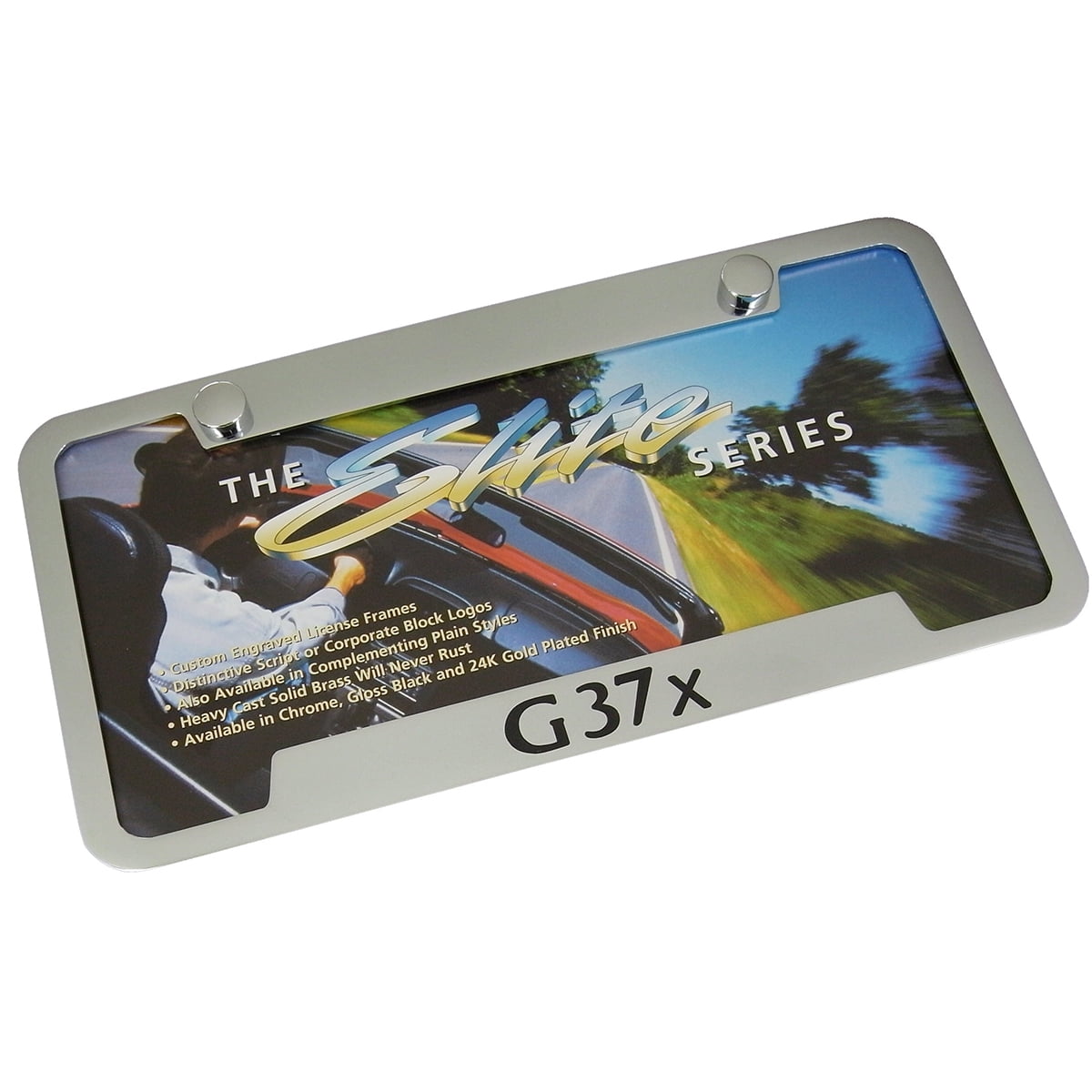 Infiniti G37X License Plate Frame (Chrome) - Walmart.com