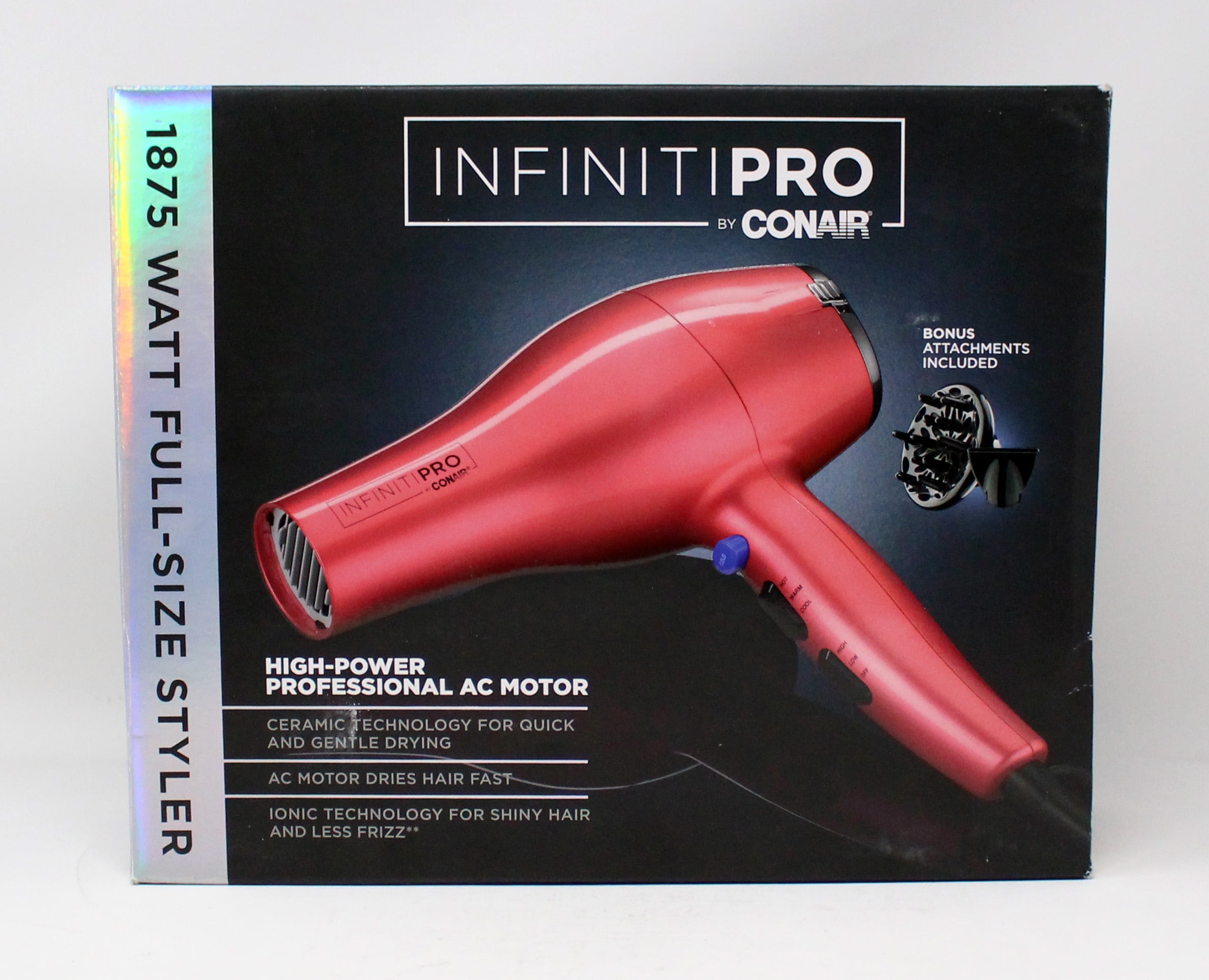 Infiniti Pro by Conair 1875 Watt Full Size Styler AC Motor Ceramic ...