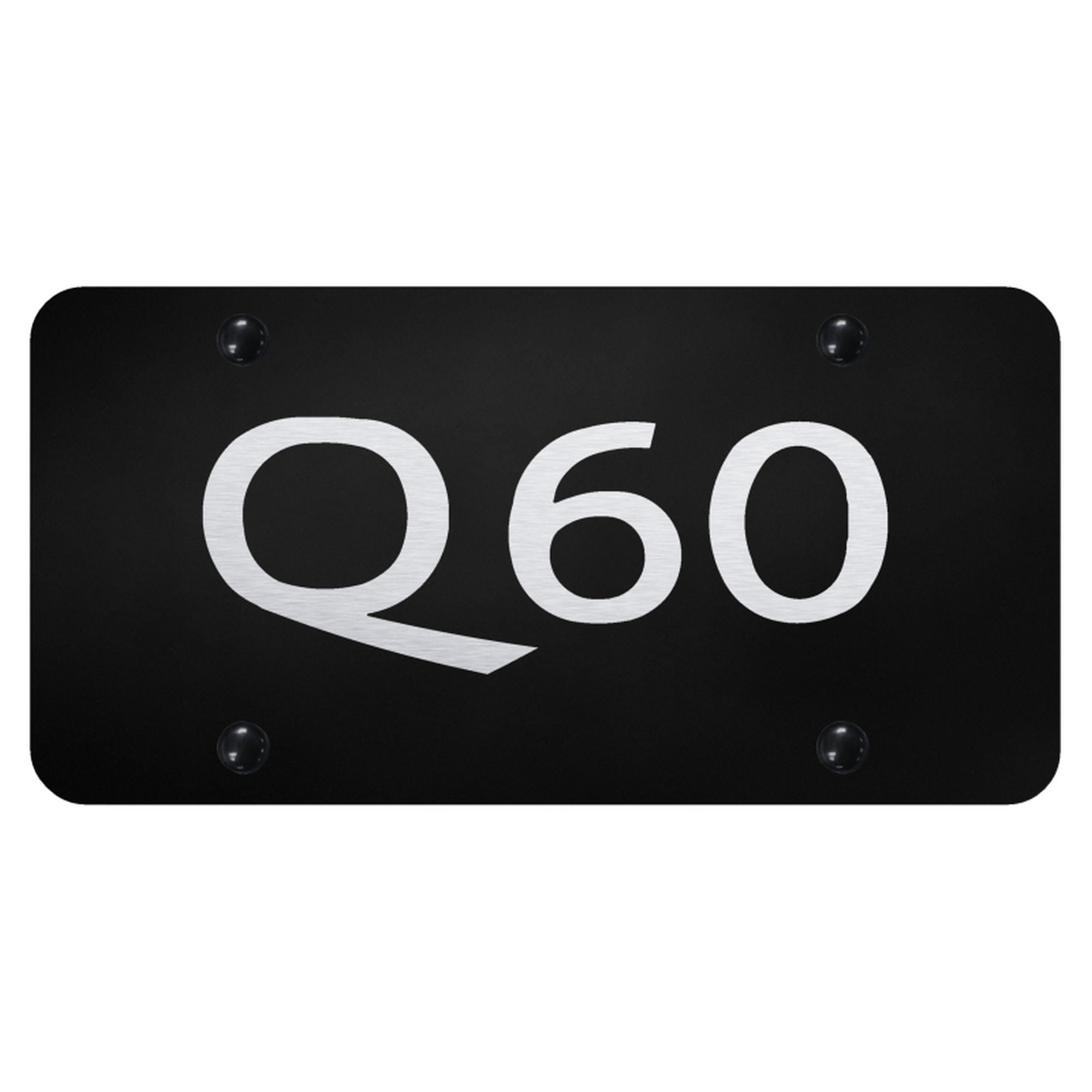 Infiniti Q60 Laser Etched Logo License Plate (Black) - Walmart.com