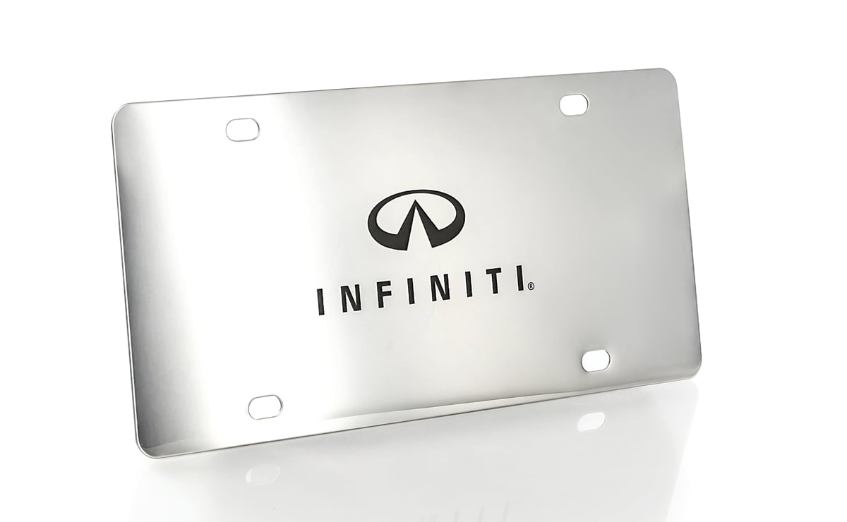 Infiniti Stainless Steel Vanity License Plate Featuring Infinti Logo UV ...