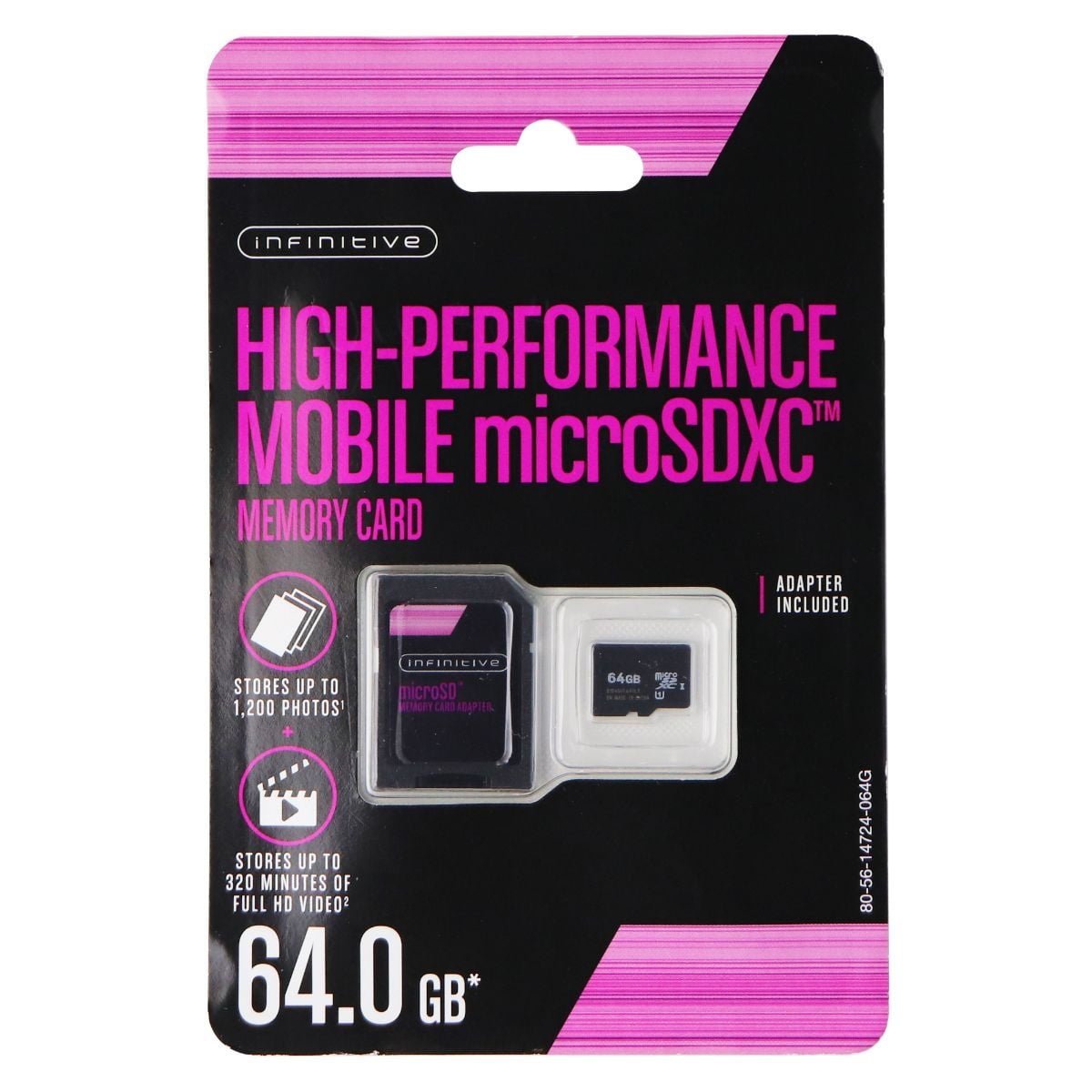 Infinitive High Performance Mobile 64GB microSDXC Memory Card w ...