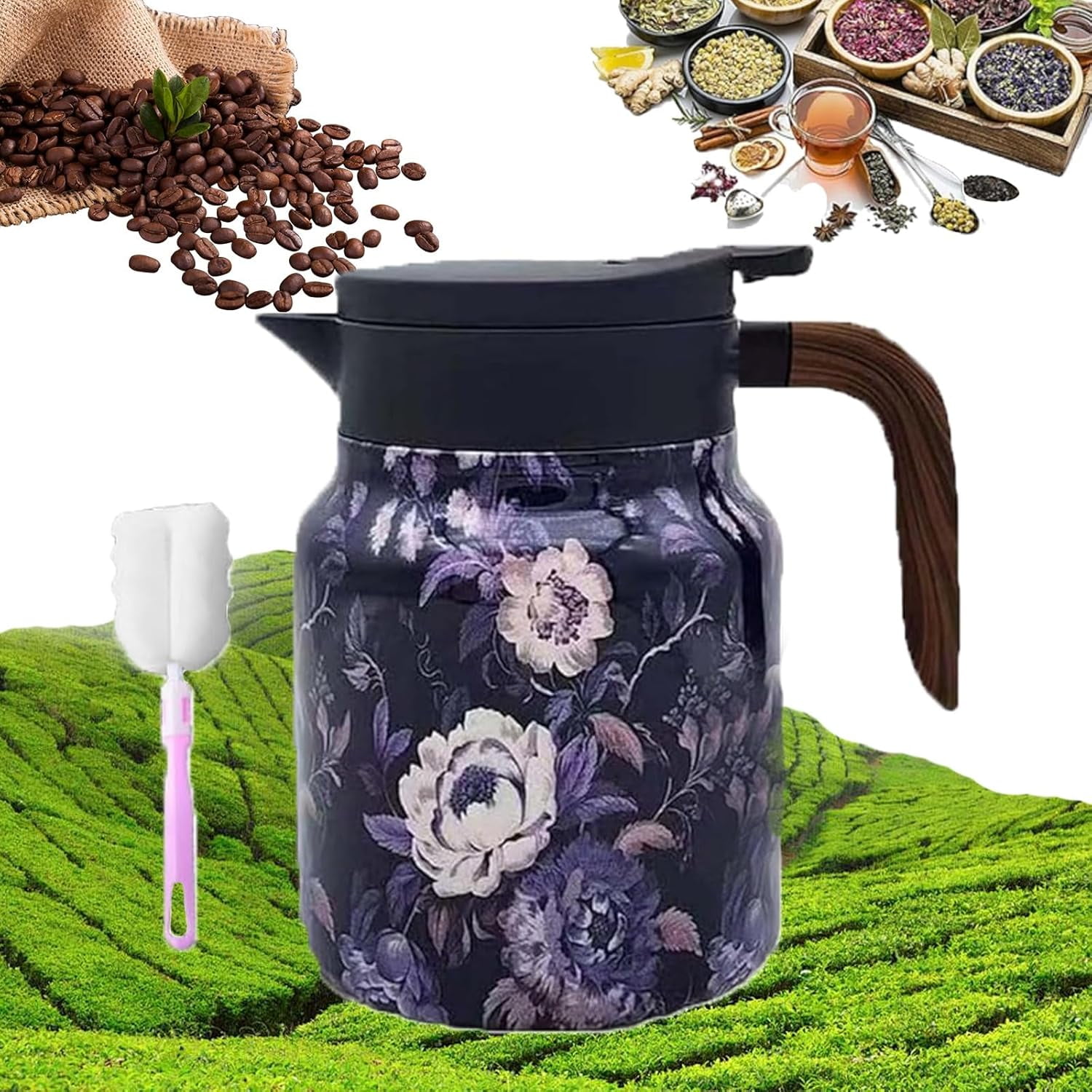 Infinitne Vintage Floral Teapot, Infinitne Teapot Vintage Floral ...