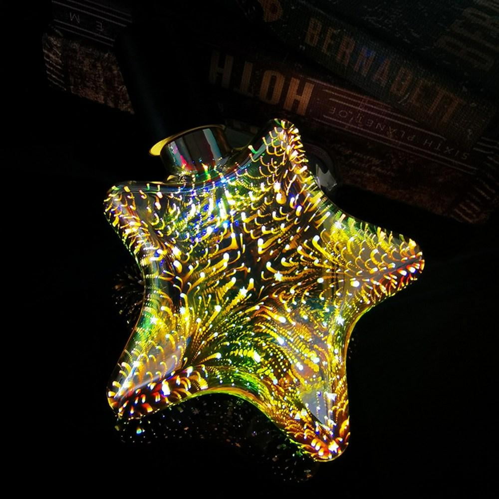 Infinity 3D Fireworks Effect LED Light Bulb, Colorful Unique Disco lamp ...