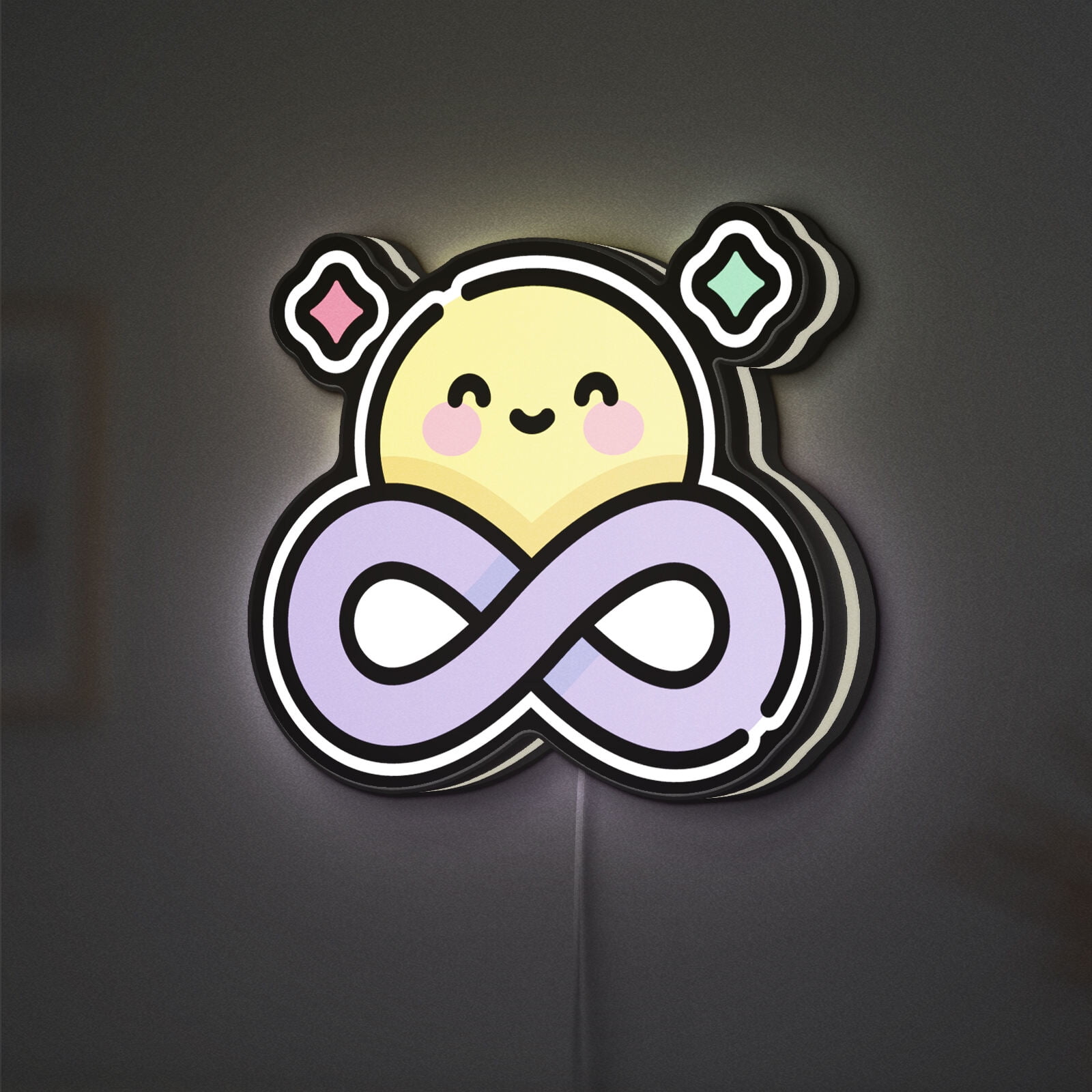 Infinity 3D Novelty Light Box, Endless Love and Friendship Wall Art ...