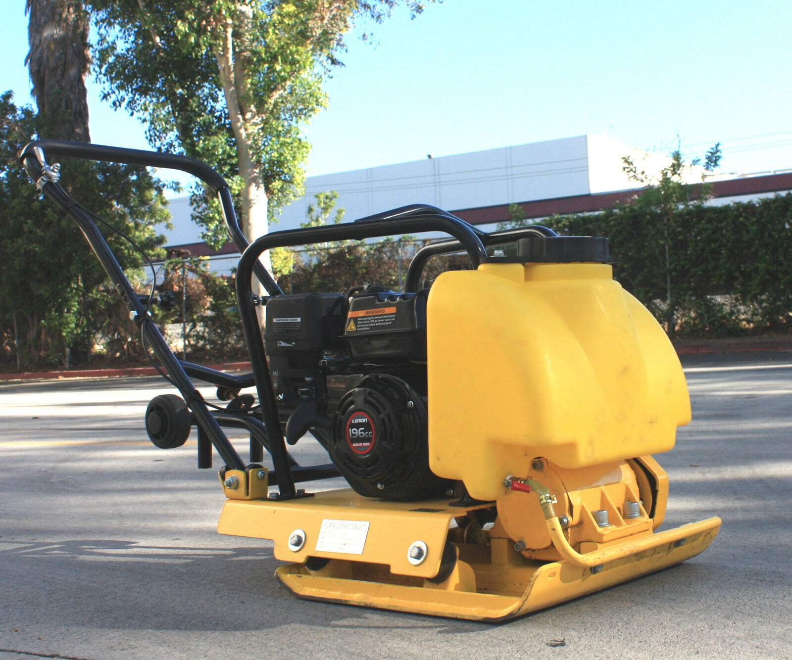 6.5 Hp Walk-Behind Plate Compactor, Soil and Asphalt Tamper Rammer with ...