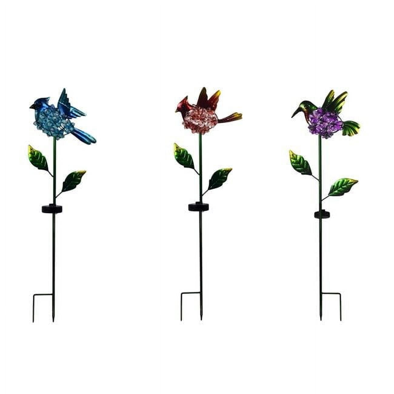 Infinity 8048426 33.27 in. Metal Bird Solar Garden Stake, Assorted ...