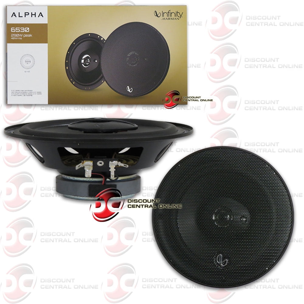 Infinity ALPHA6530 6.5" 3-way Car Coaxial Speakers - Walmart.com