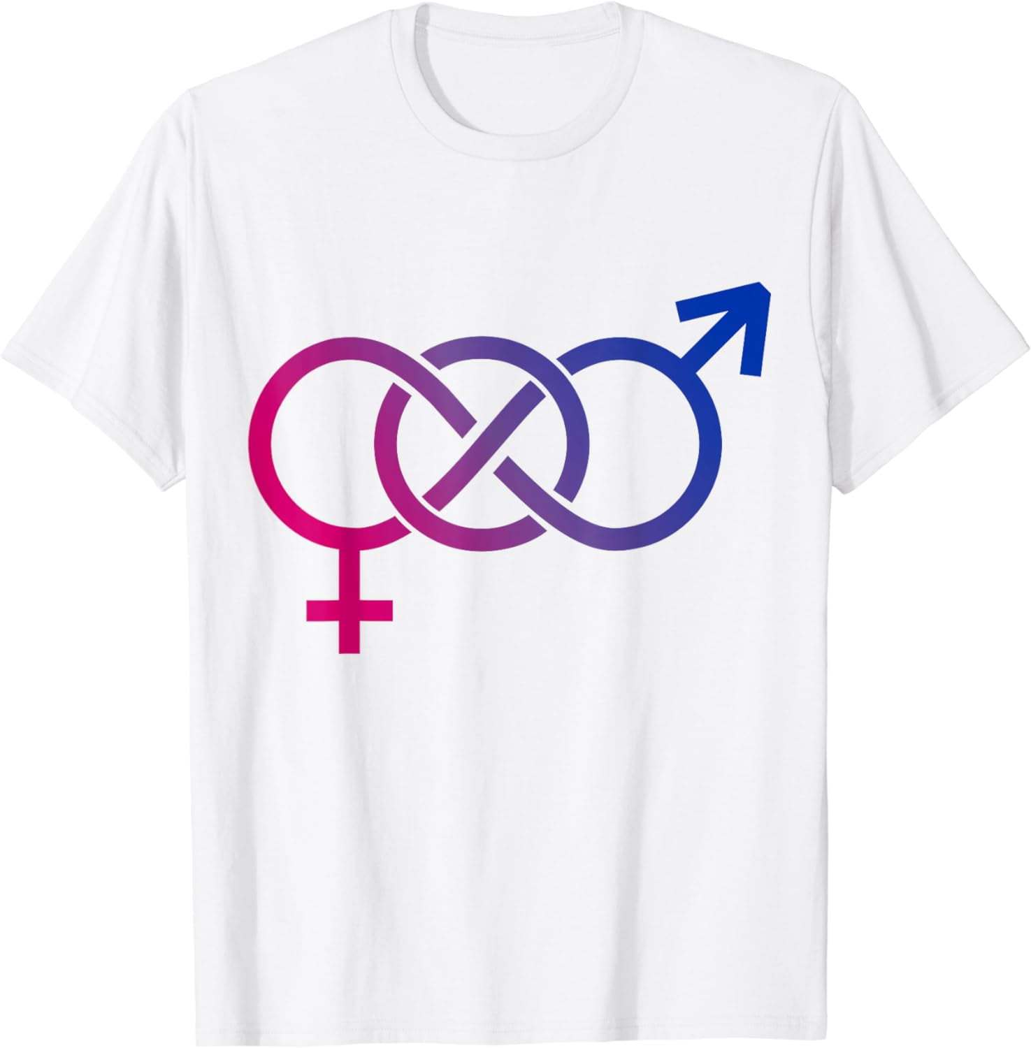 Infinity Bi Bisexual Pride Flag LGBTQ Cool LGBT Ally Gift T-Shirt ...