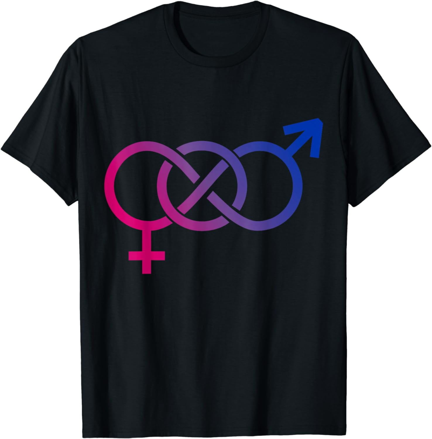 Infinity Bi Bisexual Pride Flag LGBTQ Cool LGBT Ally Gift T-Shirt ...