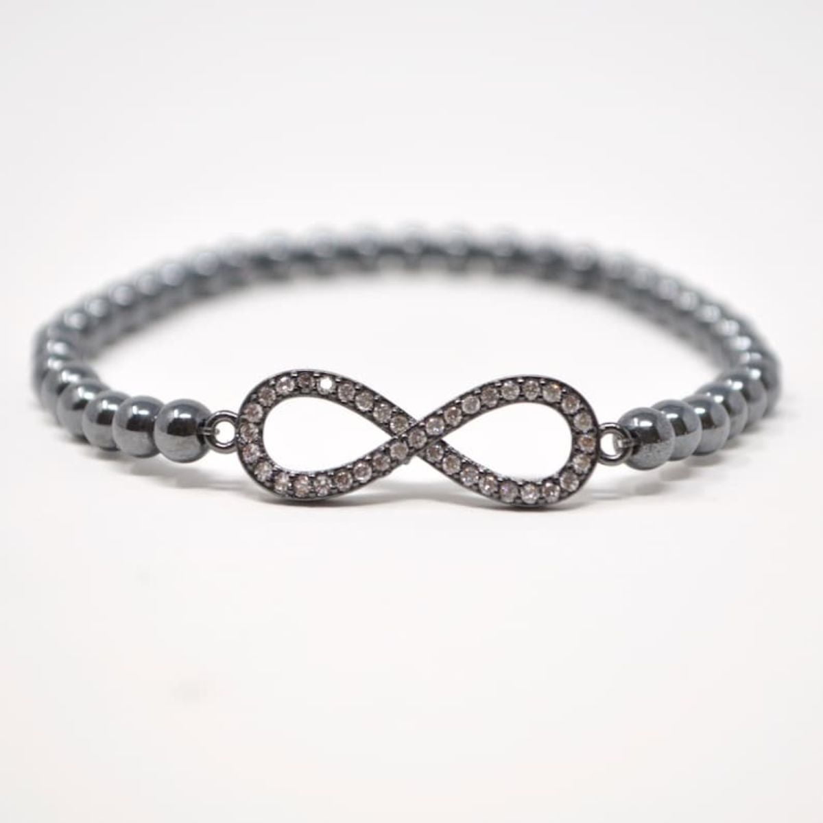 Infinity Bracelet, Stainless Steel, Beaded Bracelet, Silver Beaded ...