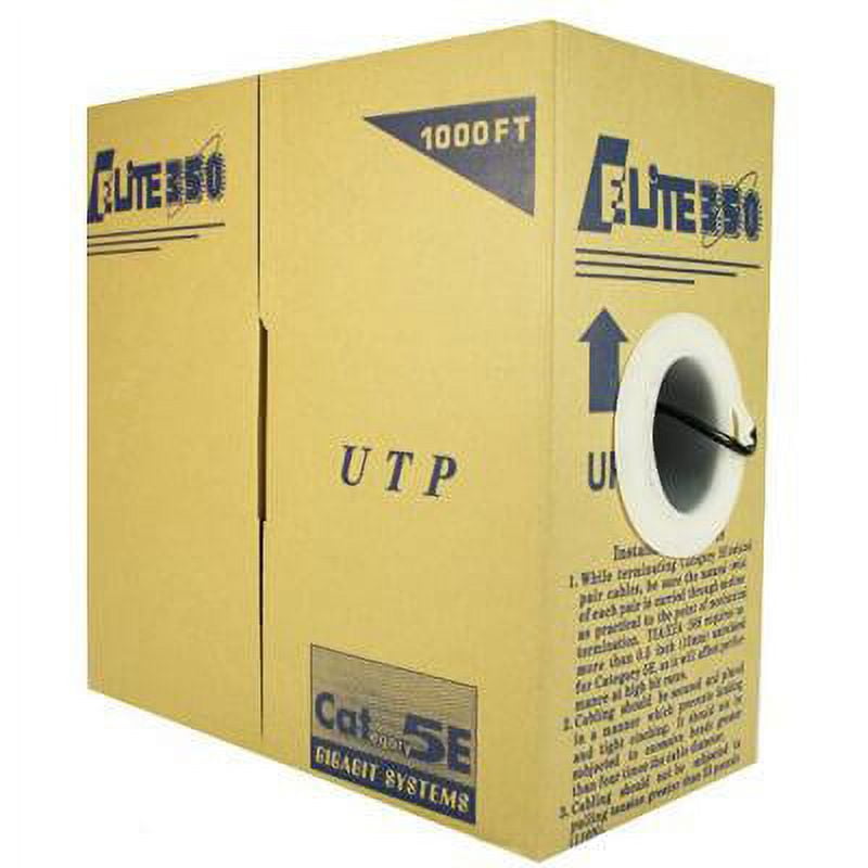 Infinity Cable CAT5E Solid CMR Ethernet LAN Internet, 100% Pure Copper ...