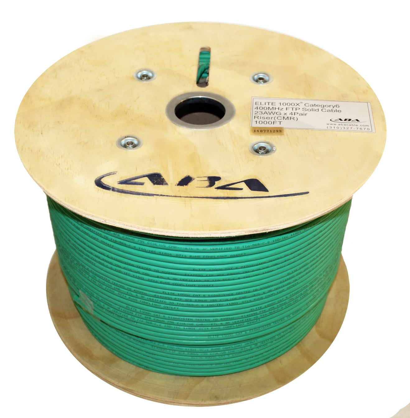 Infinity Cable CAT6 CMR Rated Shielded Solid FTP 100% Pure Copper ...