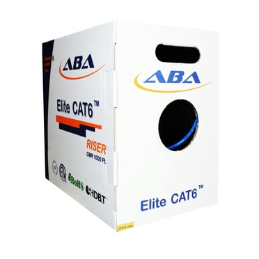Elite Cat6 Indoor / Outdoor 600MHz UTP, 23AWG, Solid, Bare Copper, 1000 ...