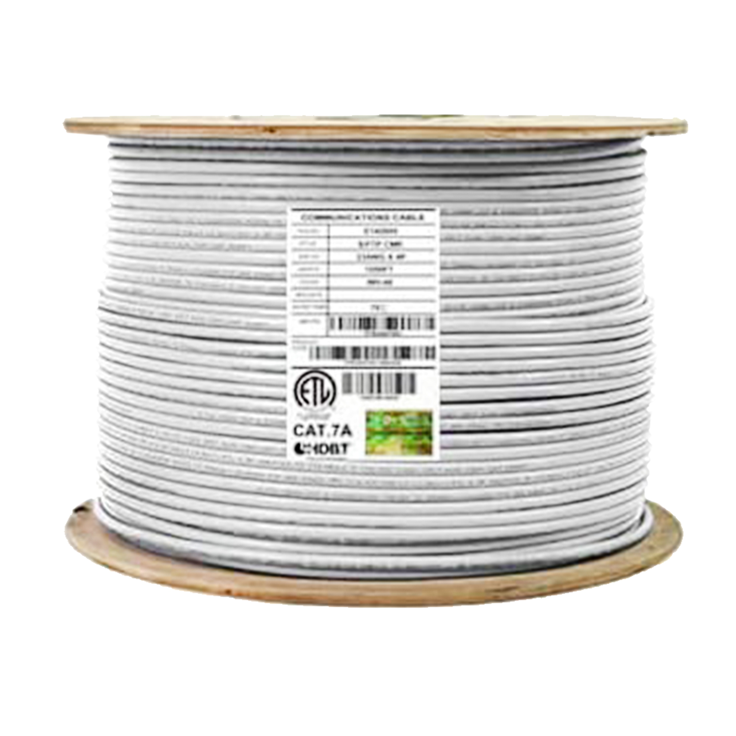 Infinity Cable CAT7A CMP Plenum 1000MHz S/FTP 22AWG Solid Bare Copper ...