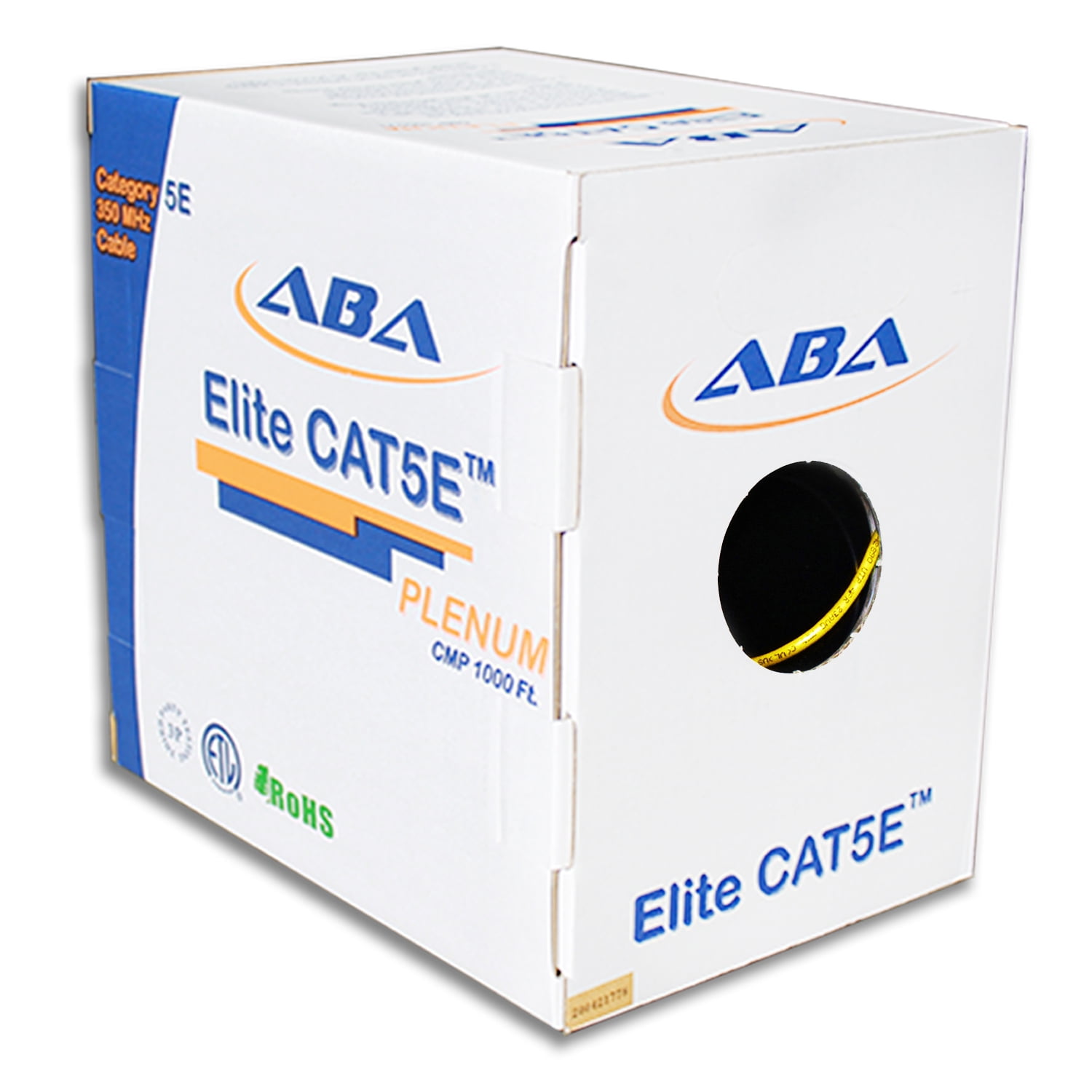 Infinity Cable Plenum CAT5E Solid CMP 100% Bare Copper 1000 Ft. Kink ...